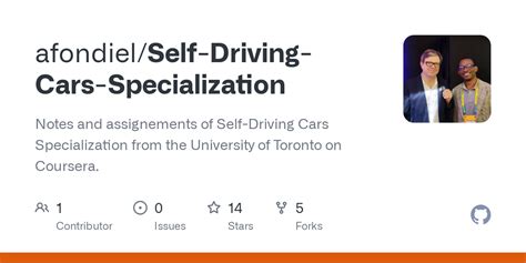 Github Afondielself Driving Cars Specialization Notes And Assignements Of Self Driving Cars