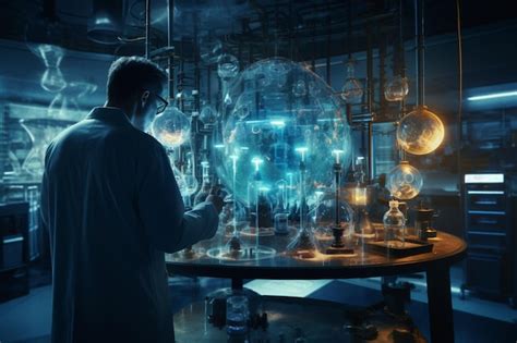 Premium Photo A Researcher Organizing Lab Equipment Showcasing