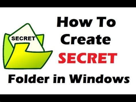 Live PC Geeks How To Create A Secret Folder In Windows