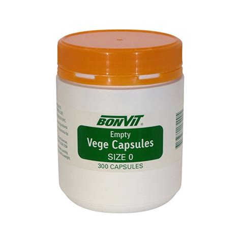 Bonvit Empty Vege Capsules Size 0 300c Size 300c Big W
