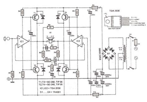 TUTORIAIS CASEIRO APRENDIZADO ON LINE Circuito Amplificador 200 Watts Usando TDA2030