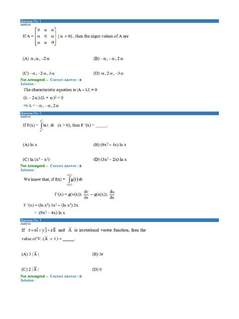 Engineering Mathematics In Subject Wise Grand Tests 2 Nd Series Pdf