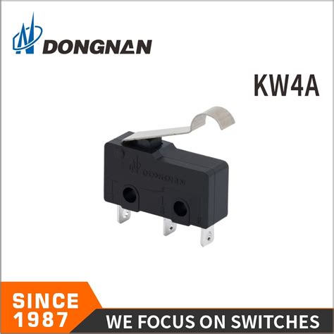 Kw4a Series Micro Switch With Straight Handle High Current Limit Travel Switch China Micro