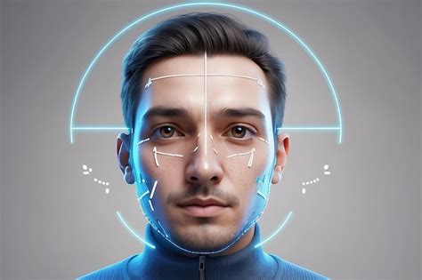 Premium Photo 3d Face Recognition Illustration With Cross Mark Rejected Concept Of Facial