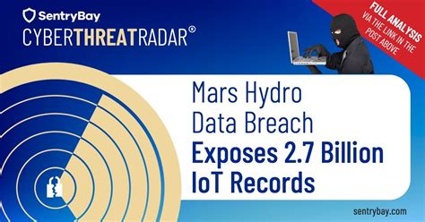 Cybersecurity Iot Marshydrodatabreach Cio Databreach Infosec
