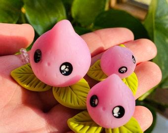 Mushroom Blob Cute Handmade Clay Miniature Etsy