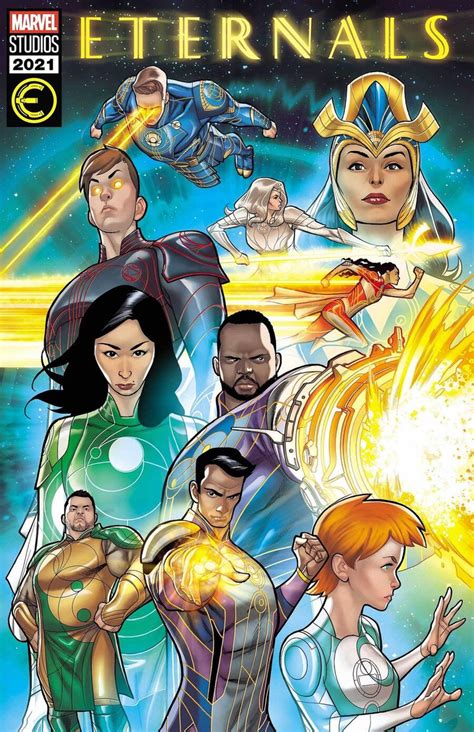 New Eternals Covers Highlight Angelina Jolie S Thena Salma Hayek S