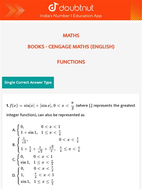 788 books doubtnut question bank pdf function mathematics