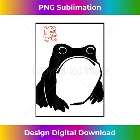 Cottagecore Japanese Frog Crafted Sublimation Digital Down Inspire