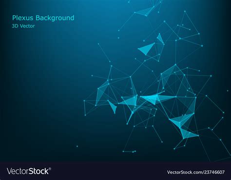 Big Data Visualization Abstract Polygonal Vector Image