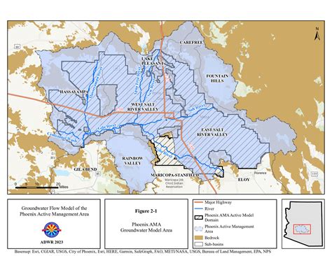 2023 Phoenix Active Management Area Groundwater Model Report Figures