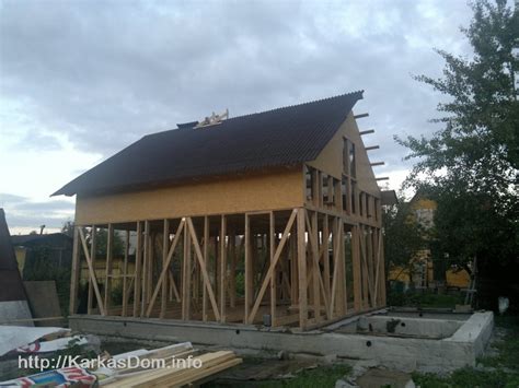 Фотогалерея строительства каркасного дома КД 1 6х10 105м Каркасный дом своими руками