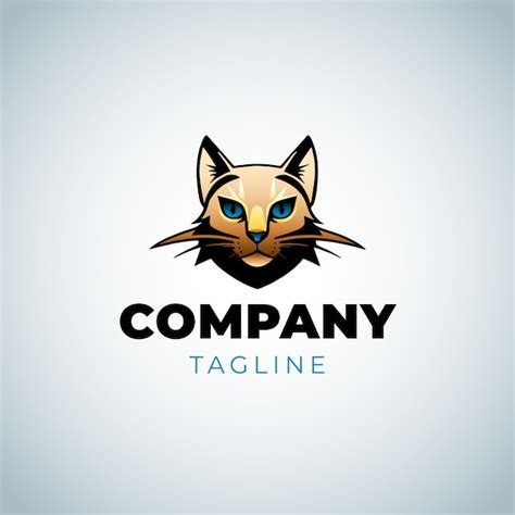 Free Vector Cat Logo Design Template