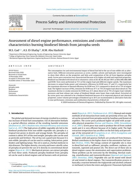Pdf Assessment Of Diesel Engine Performance Emissions And Combustion Characteristics Burning