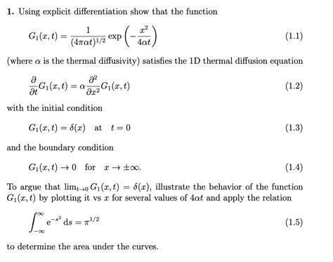 Solved 1 Using Explicit Differentiation Show That The