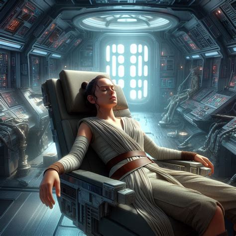 Rey Skywalker Unconscious In Chair On Star Ship 2 By Kurowr On Deviantart