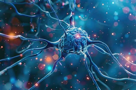 Premium Photo Digital Illustration Of A Neuron With Synaptic