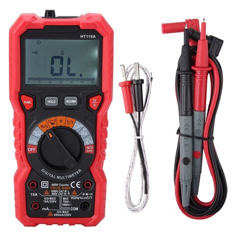 HT A Portable Digital Multimeter Counts True RMS AC DC Multimeter Voltage Current Meter