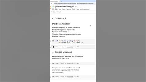 Functions In Python Lets Start With Positional Arguments Phython Coding Developer