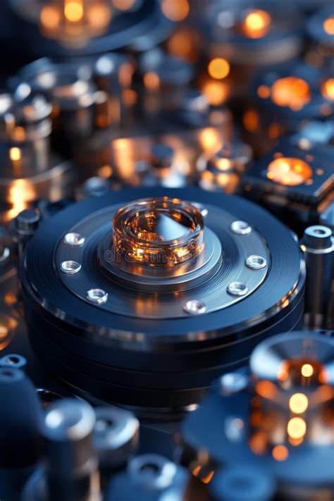 Modern Manufacturing Abstract Background Of Machinery And Assembly