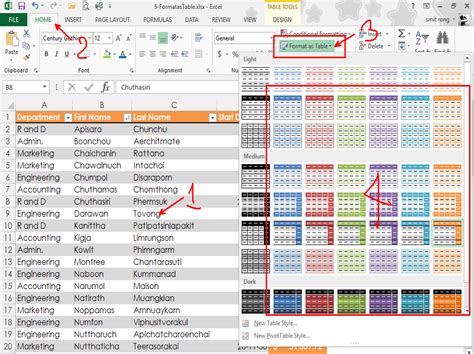 Excel Chart With Color Arrows