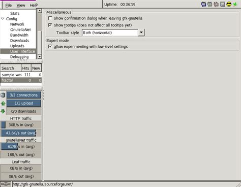 gtk gnutella the graphical unix gnutella client