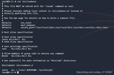 Linux Sudo命令和sudoers文件sudoersd Csdn博客