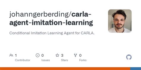 Github Johanngerberding Carla Agent Imitation Learning Conditional Imitation Learning Agent