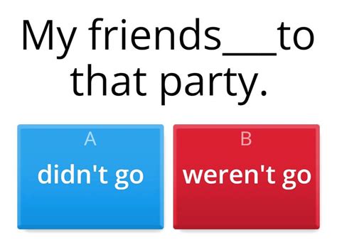 Past Simple Negative Quiz
