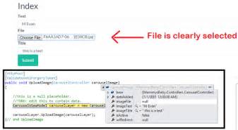 C Upload An Image With Mvc5 Stack Overflow