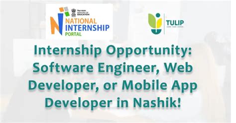 Internship Opportunity Software Engineer Web Developer Or Mobile App