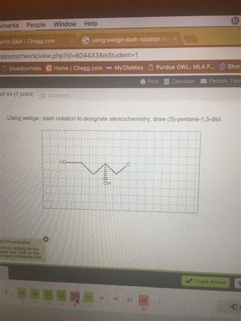 Solved Using Wedge Dash Notation To Designate Chegg Com