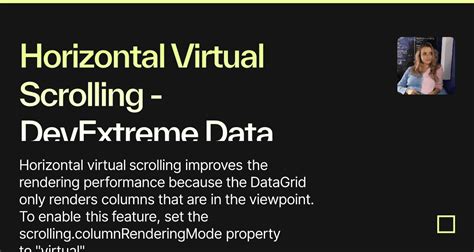 Horizontal Virtual Scrolling Devextreme Data Grid Forked Codesandbox