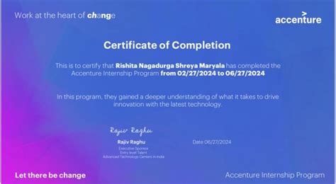 Shreya Maryala On Linkedin Accenture Internshipexperience Sdv Gratitude Careerjourney…