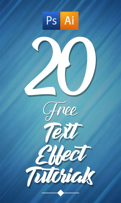 Free Text Effect Photoshop Illustrator Tutorials Tutorials Graphic