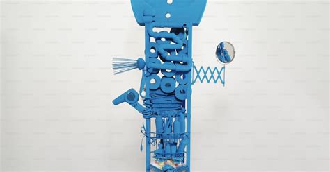 파란색 플라스틱 파이프로 만든 조각품 사진 Unsplash의 휴지 이미지