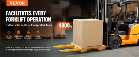 Vevor Pallet Fork Extensions 72 Length 4 5 Width Heavy Duty Carbon Steel Fork Extensions For