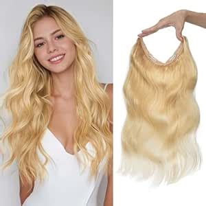 Charites Halo Hair Extensions Real Human Hair Invisible