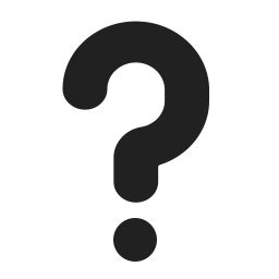 White Question Mark Icon FluentUI Emoji Mono Iconpack Microsoft