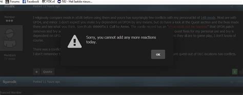 I Cannot Like Any Posts In My Thread Any More Technical Support LoversLab