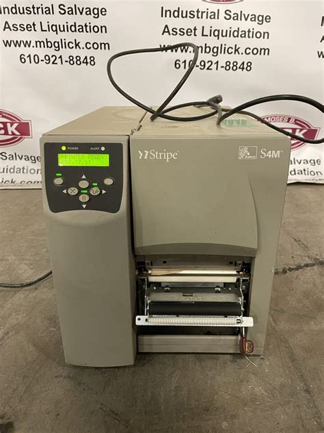 Zebra S4m Barcode Thermal Label Printer 4 09” Print Width Moses B