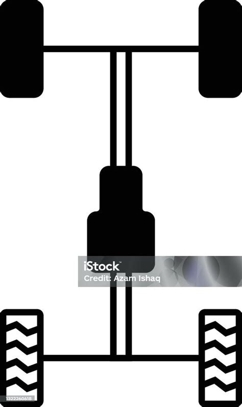 후면 및 전면 자동차 액슬 컨셉 벡터 아이콘 디자인 자동차 서비스 및 자동차 수리점 기호 화이트 배경 벡터에 대한 스톡 벡터 아트 및 기타 이미지 Istock