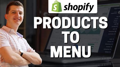 how to add product to drop down menu in shopify youtube