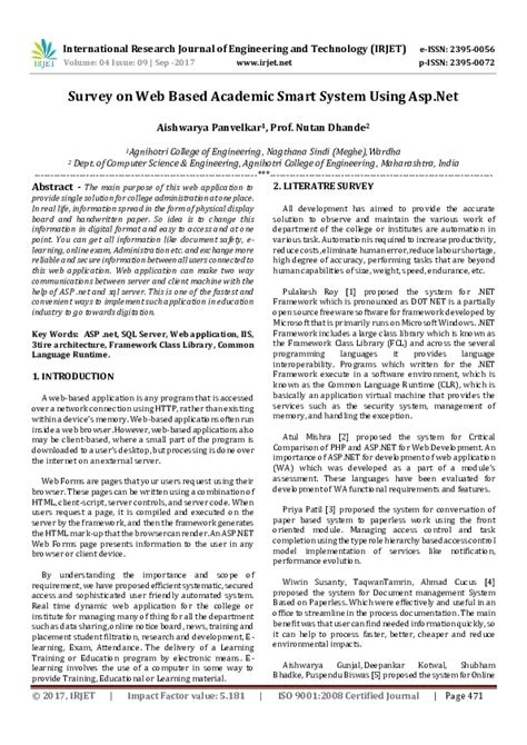 pdf survey on web based academic smart system using asp