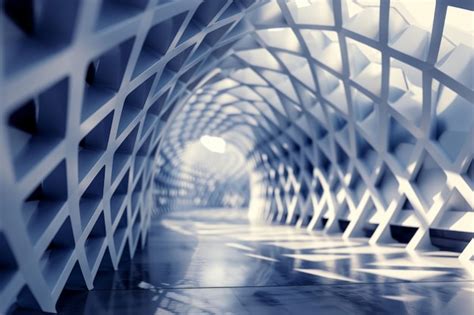 Dynamic Intersection Of Geometric Forms Premium Ai Generated Image