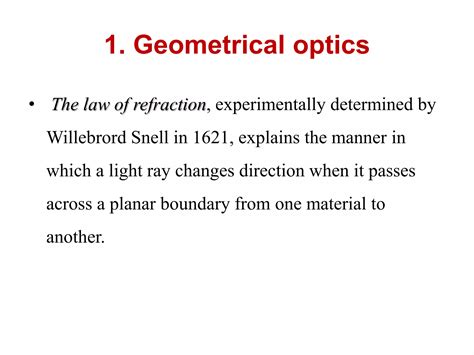 Optics Basics Concepts Ppt