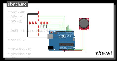 Joystick Led Wokwi Esp32 Stm32 Arduino Simulator