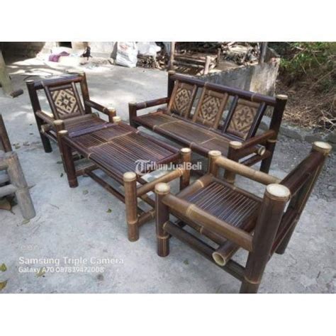 Kerajinan Kursi Bambu Anyam Tersedia Berbagai Macam Tipe Di Bantul