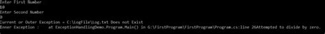 Inner Exception In C Examples Dot Net Tutorials