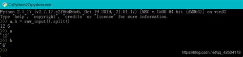 Python中实现一行多个输入python同一行读取多个输入 Csdn博客